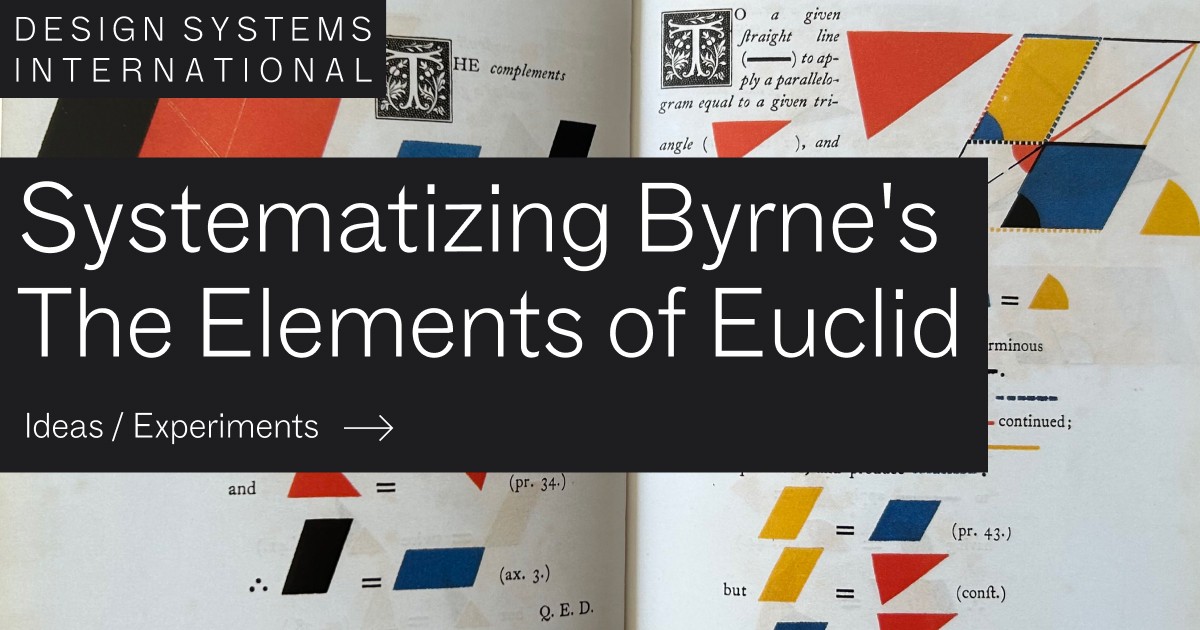 Systematizing Byrne's Book Diagrams / Design Systems International
